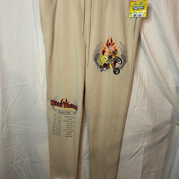 Nickelodeon | Pants | Nickelodeon Tan Sweatpants With Spongebob And ...